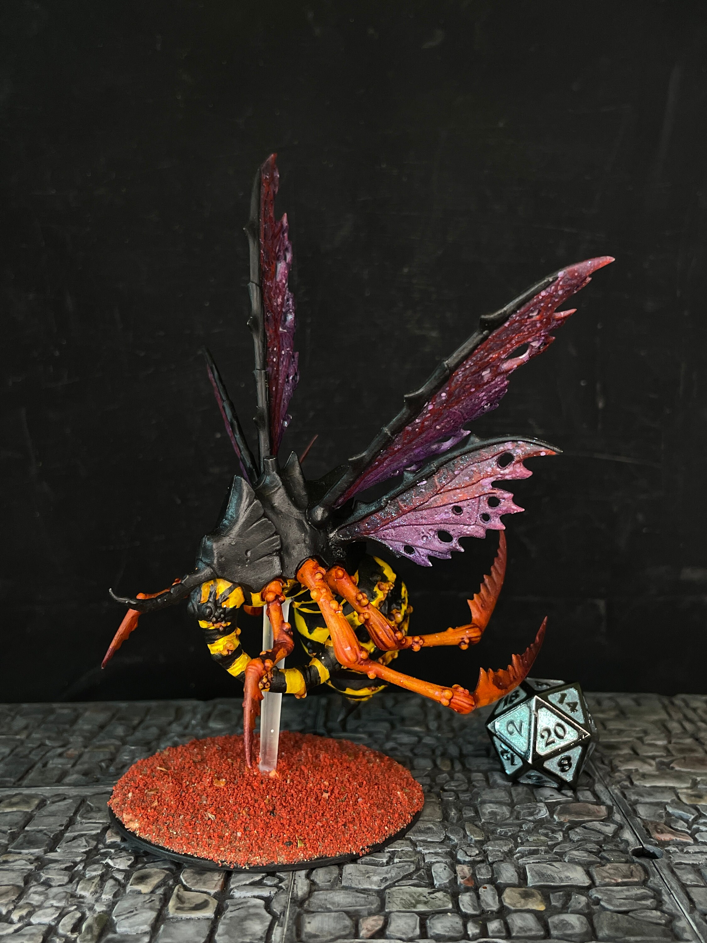 Giant Hellwasp, Plague Drone - Painted Miniature - D&D - Frostgrave ...