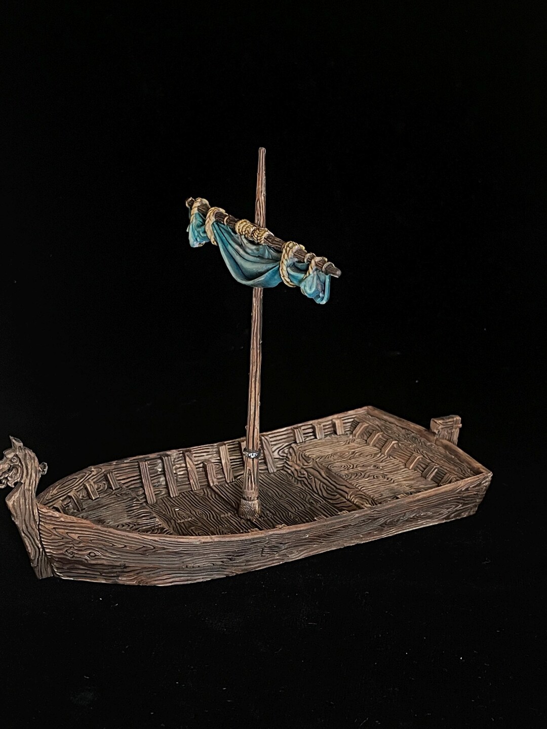 Small River Boat, Sail Boat, River Barge - Painted Miniature - D&D ...