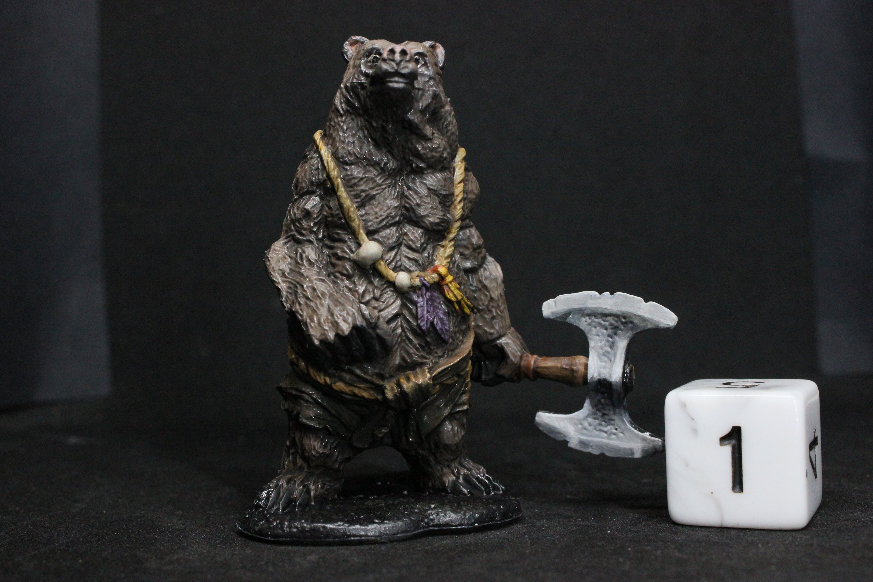 Handpainted D&D miniature Werebear Ready to ship. | Etsy