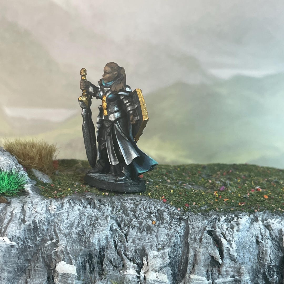 Female Paladin, Knight, Cleric [metal] - Painted Miniature - D&D ...