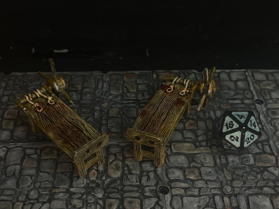 2x Torture Tables, Scatter Terrain - Painted Miniature - D&D ...