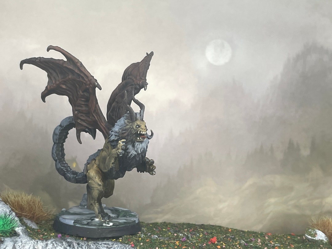 Small Manticore, Old Manticore quickpaint Painted Miniature D&D ...