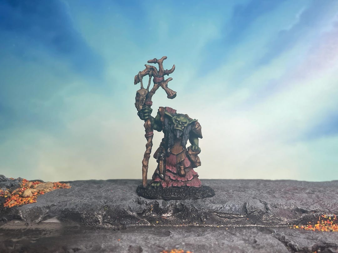 Orc Shaman, Orc Druid, Orc Caster, Orc Mage, Orc BBEG - Painted ...
