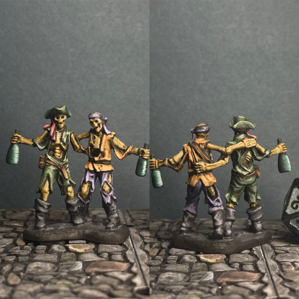 Painted Skeleton Miniatures - Etsy