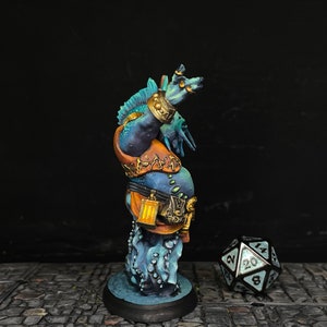 Water Genie, Water Scion, Water Elemental - Painted Miniature - D&D ...
