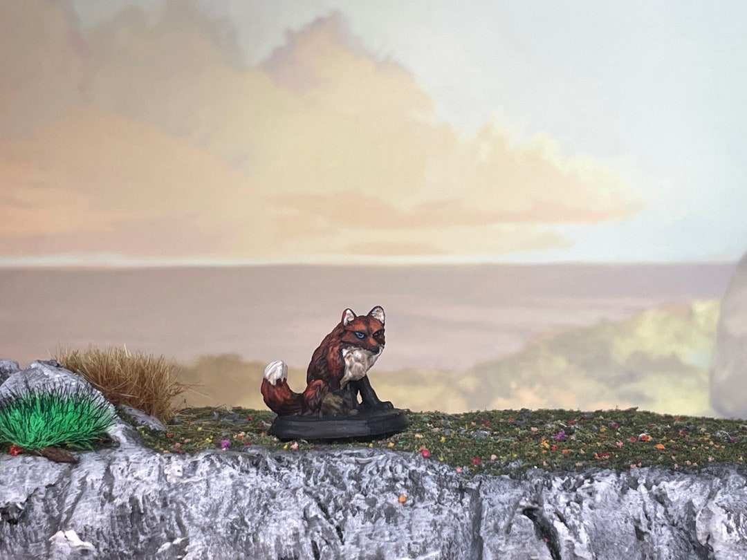 Fox, Familiar, Polymorph, Wild Shape, Druid Shapes - Painted Miniature ...