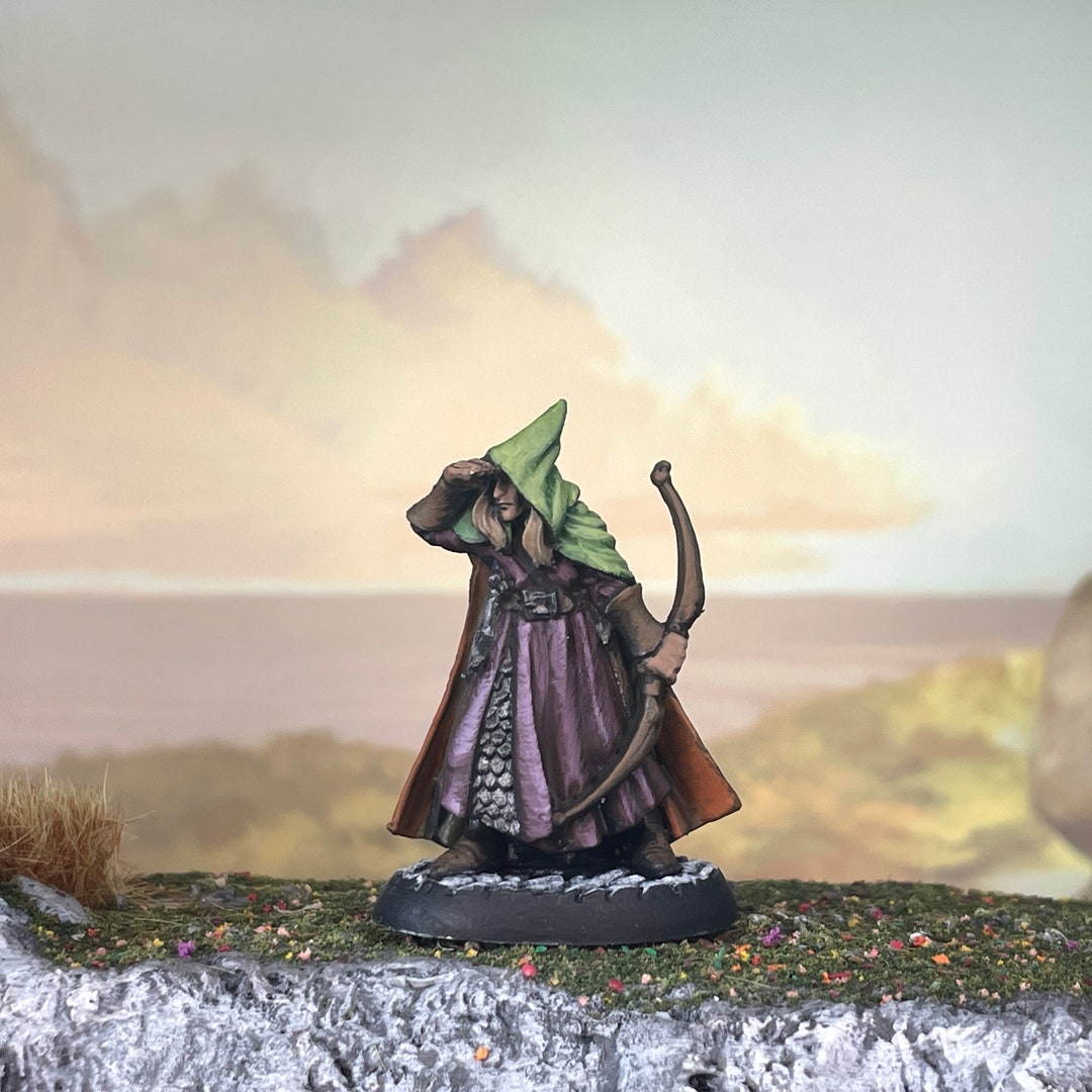 Elf Ranger, Tracker, Archer, Scout Painted Miniature D&D Frostgrave ...