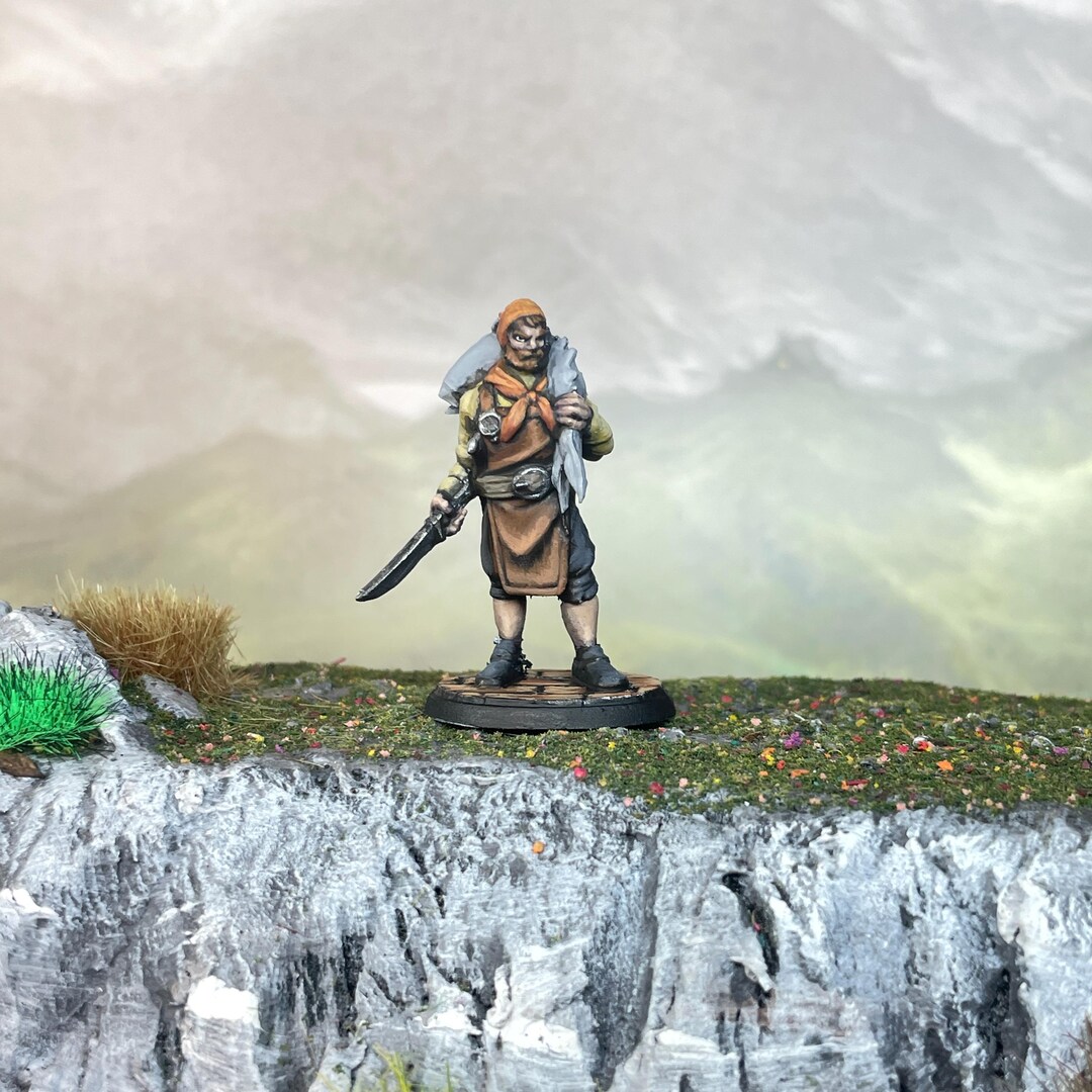 Pirate Cook, Fishmonger, Butcher - Painted Miniature - D&D - Frostgrave ...