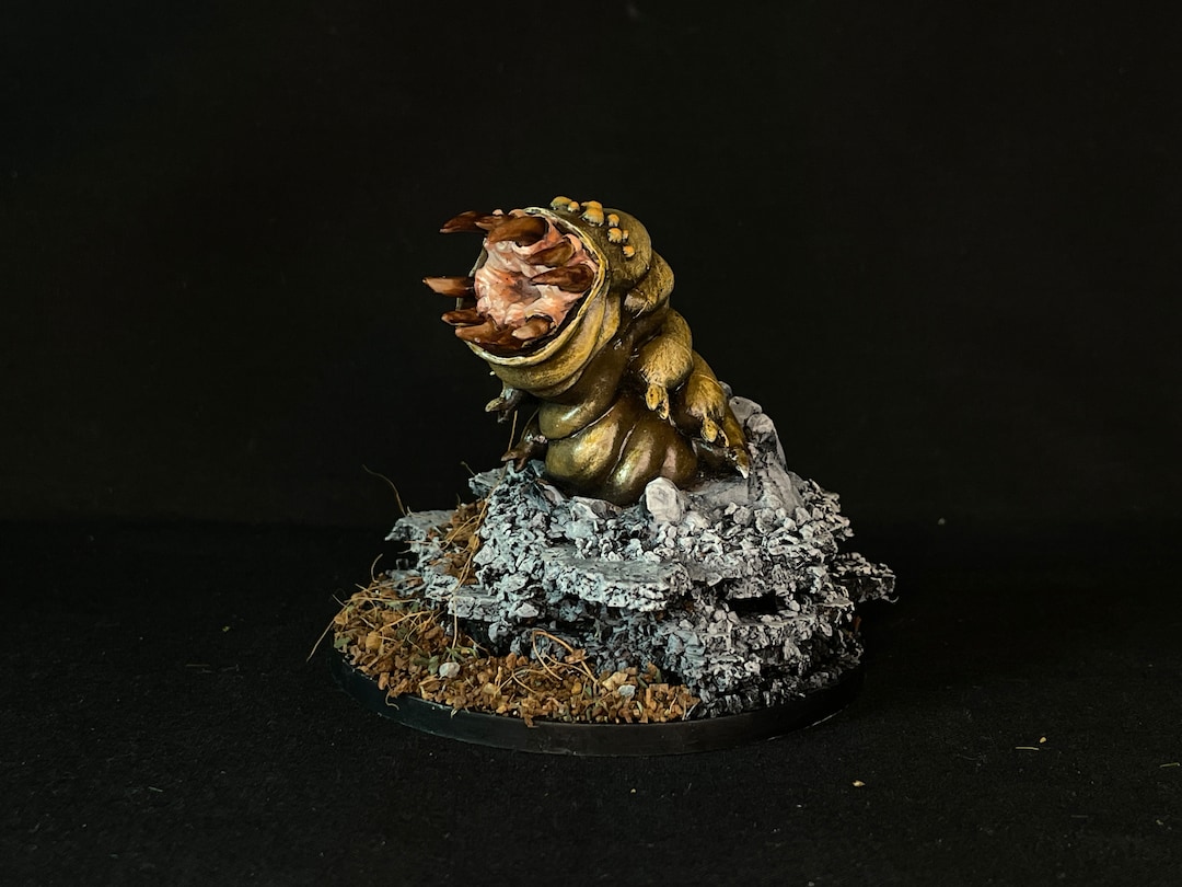 Huge Worm, Neo-otyugh, Giant Burrowing Monster - Painted Miniature - D ...