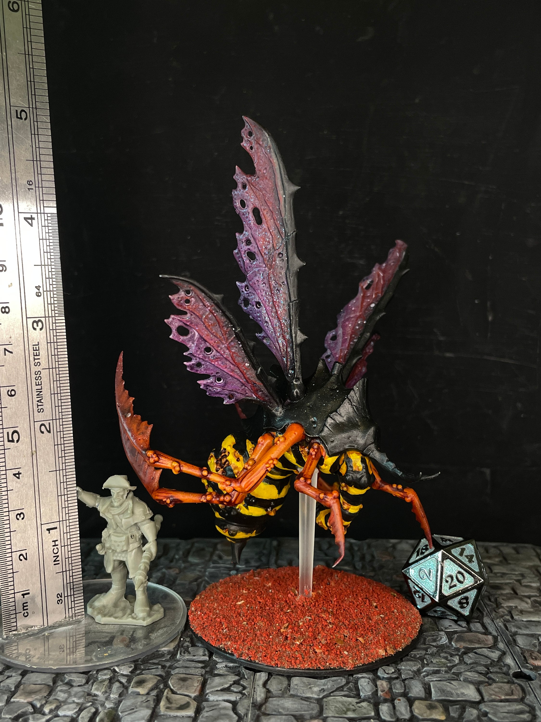 Giant Hellwasp, Plague Drone - Painted Miniature - D&D - Frostgrave ...