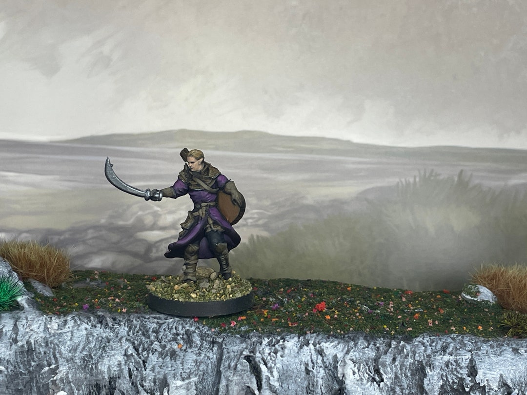 Elf Bard, Half Elf Bard, Musician - Painted Miniature - D&D ...