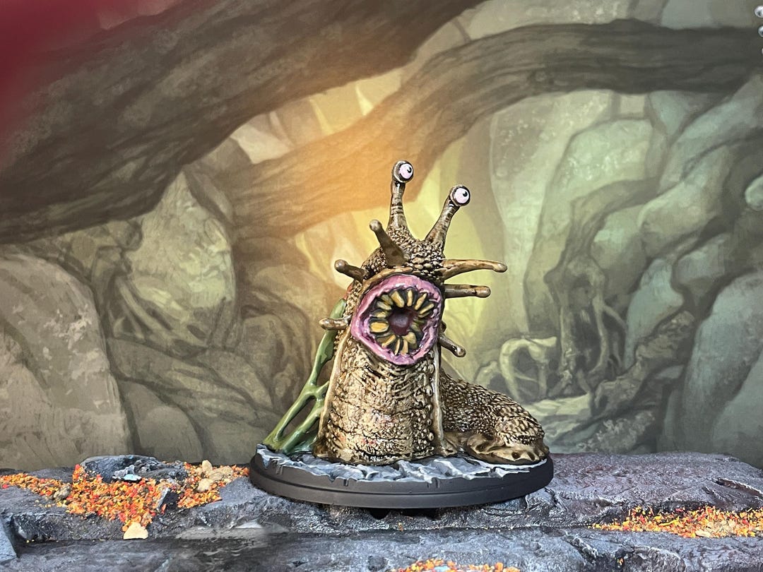 Giant Slug, Giant Beast - Painted Miniature - D&D - Frostgrave ...