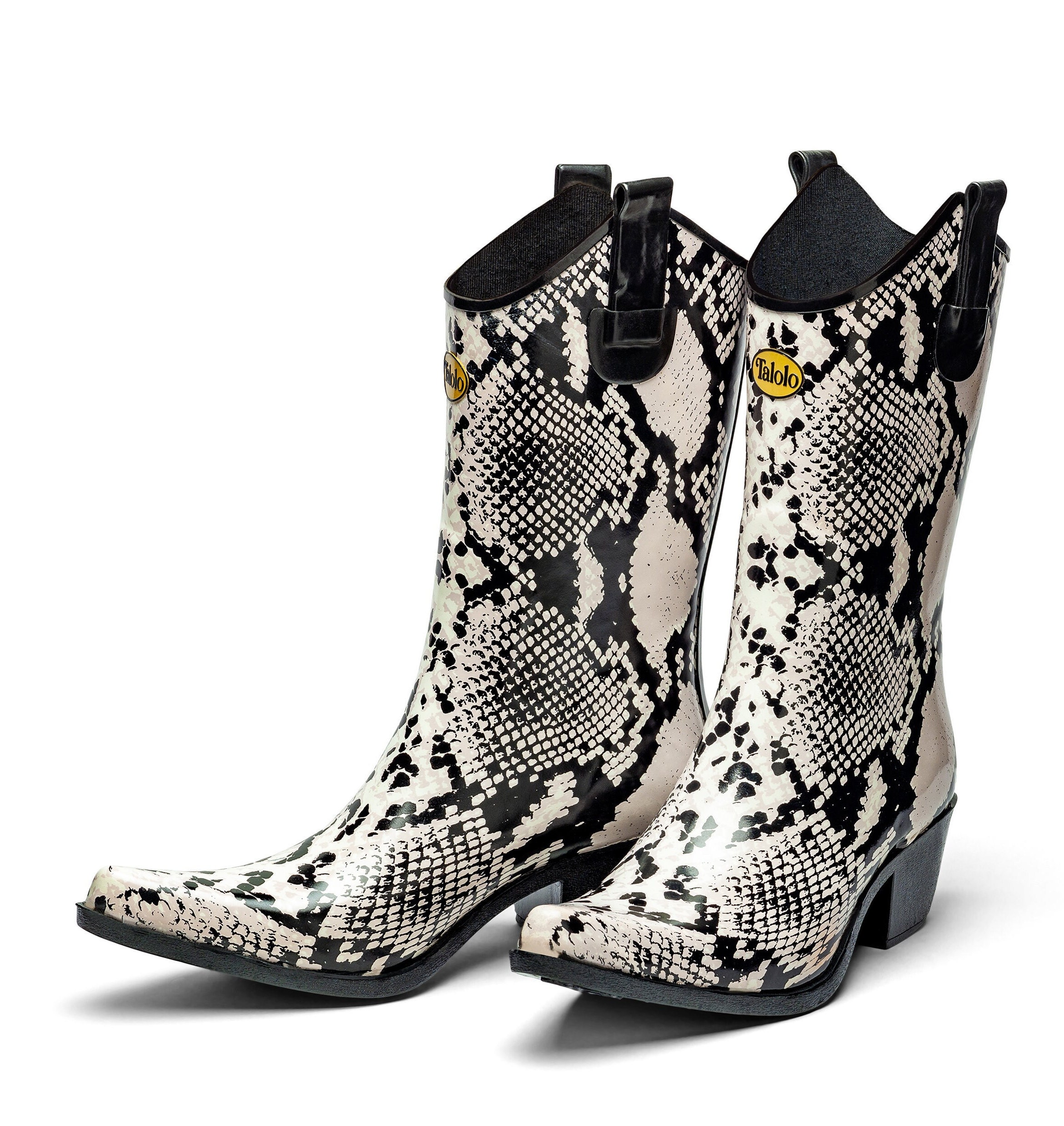 Snakeskin Wellington Boots - Talolo Boots - Etsy