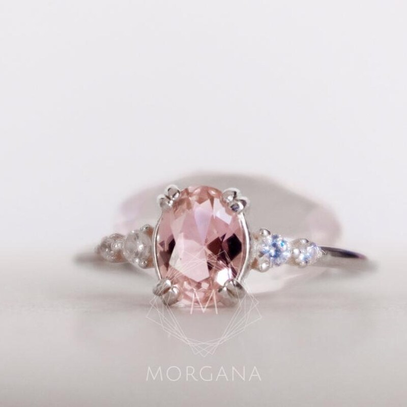 Pink Beryl Ring - Etsy