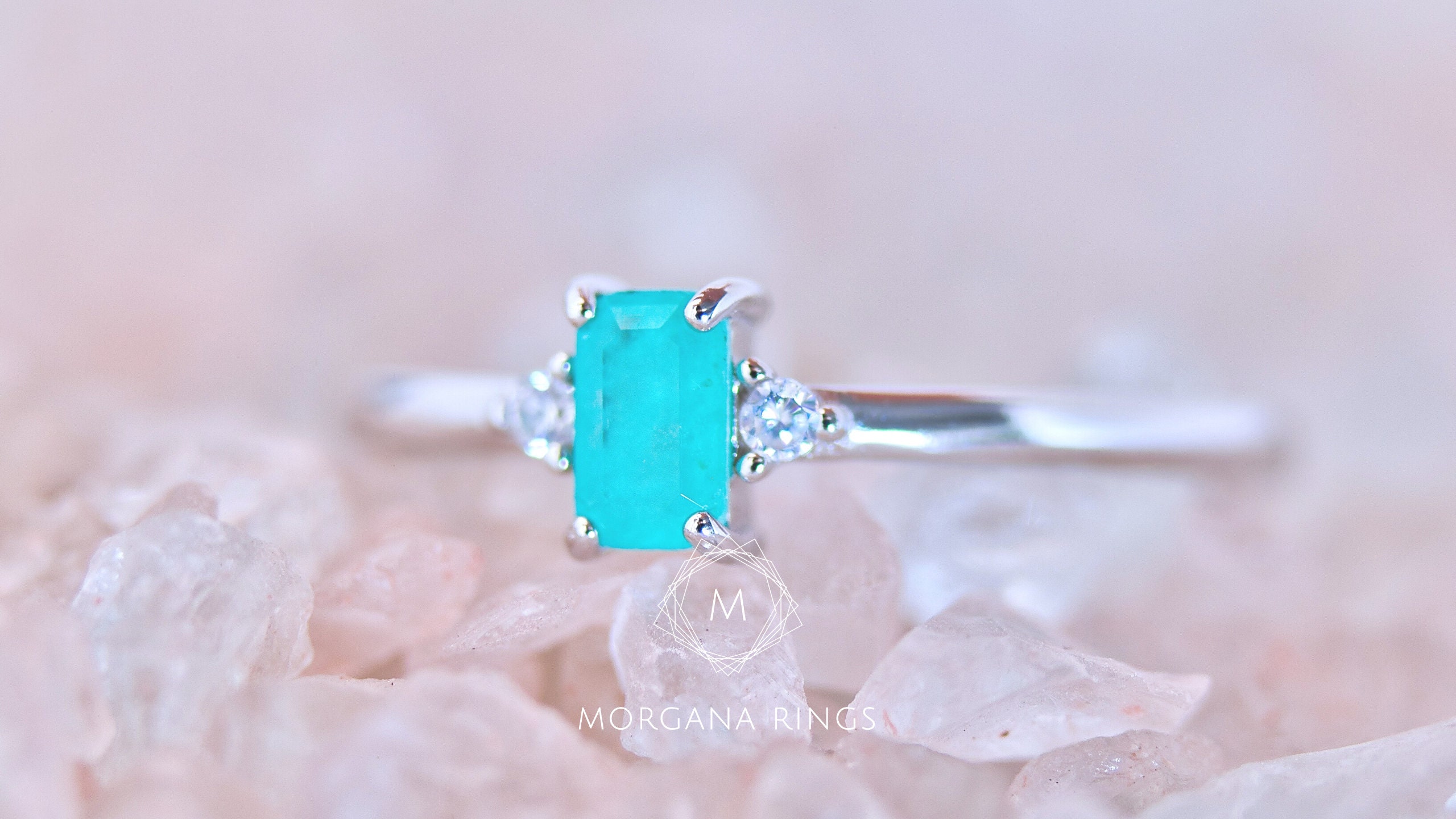 Ocean Turquoise Emerald Cut Brazilian Paraiba Tourmaline - Etsy