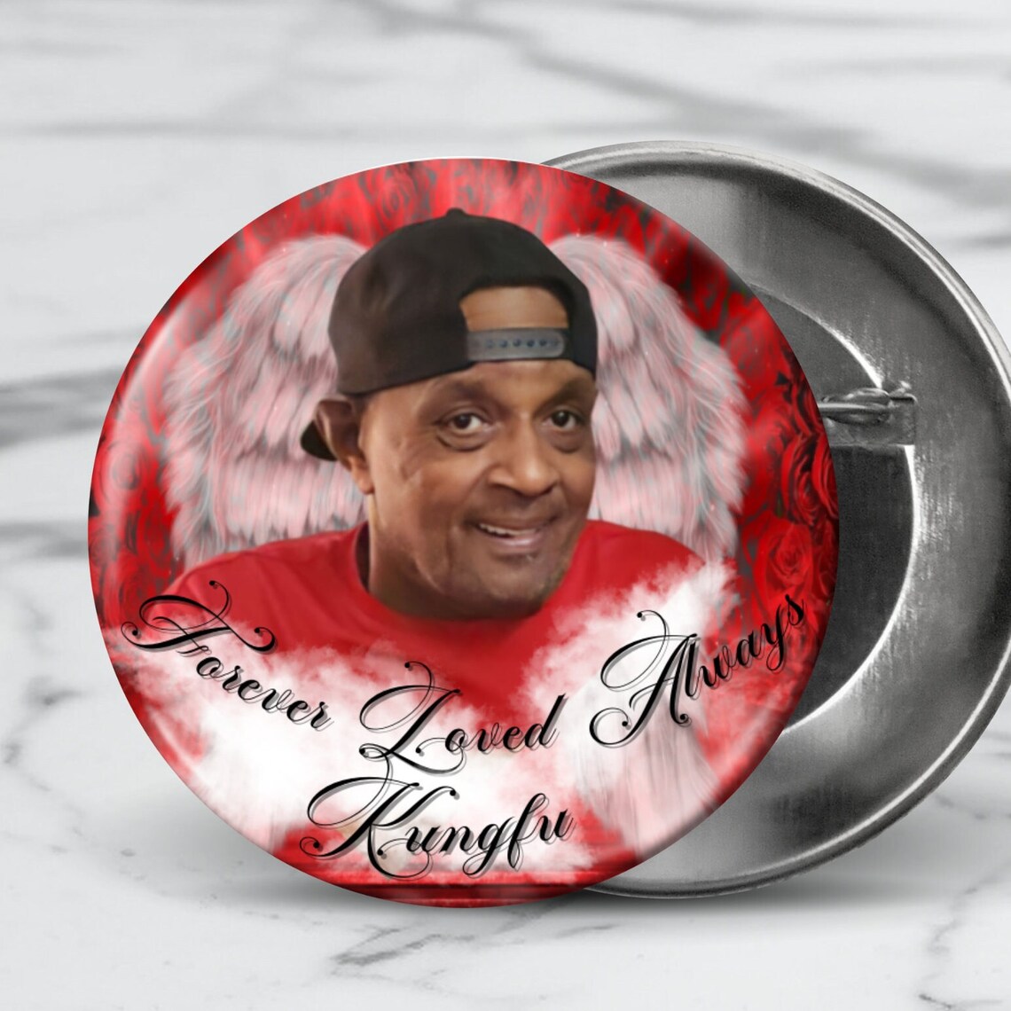 In Loving Memory of Rest in Peace 3 Inch Pin Back Buttons, Memorial ...