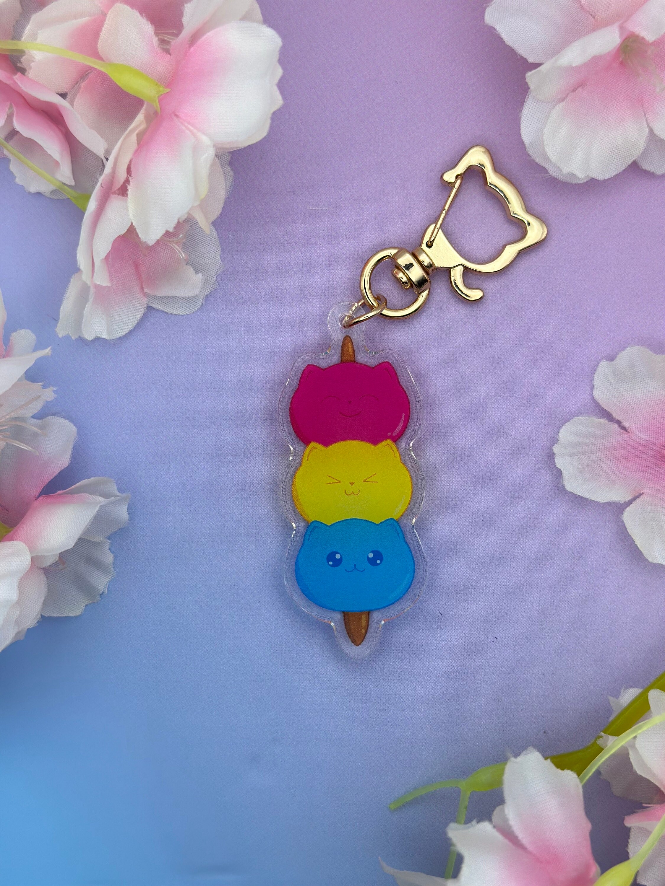 Kitty Dango Pride Keychains - Etsy
