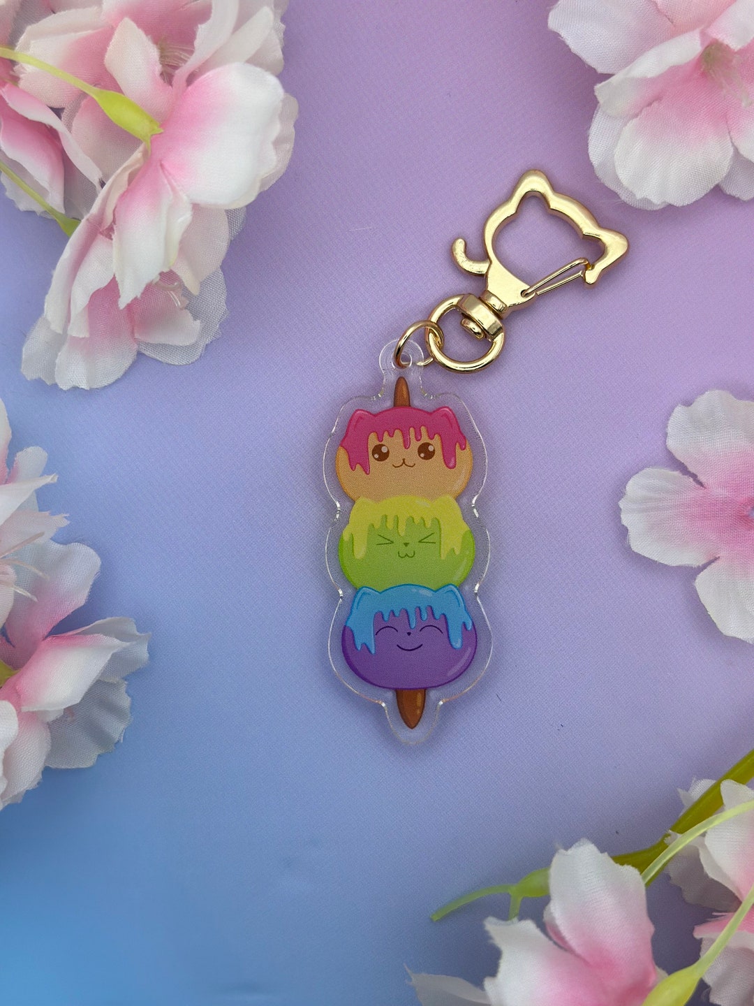 Kitty Dango Pride Keychains - Etsy