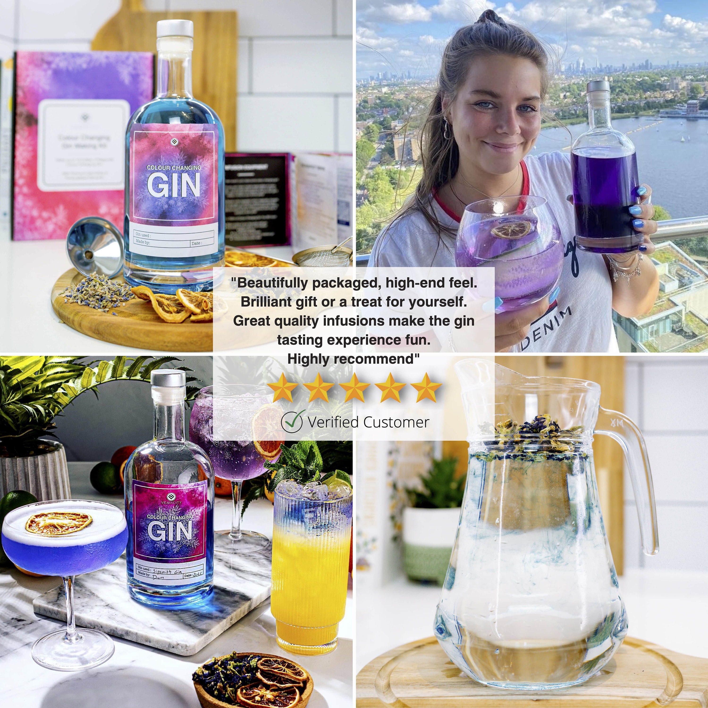 Colour Changing Gin Making Kit for Gin Lovers This Gin Set - Etsy UK