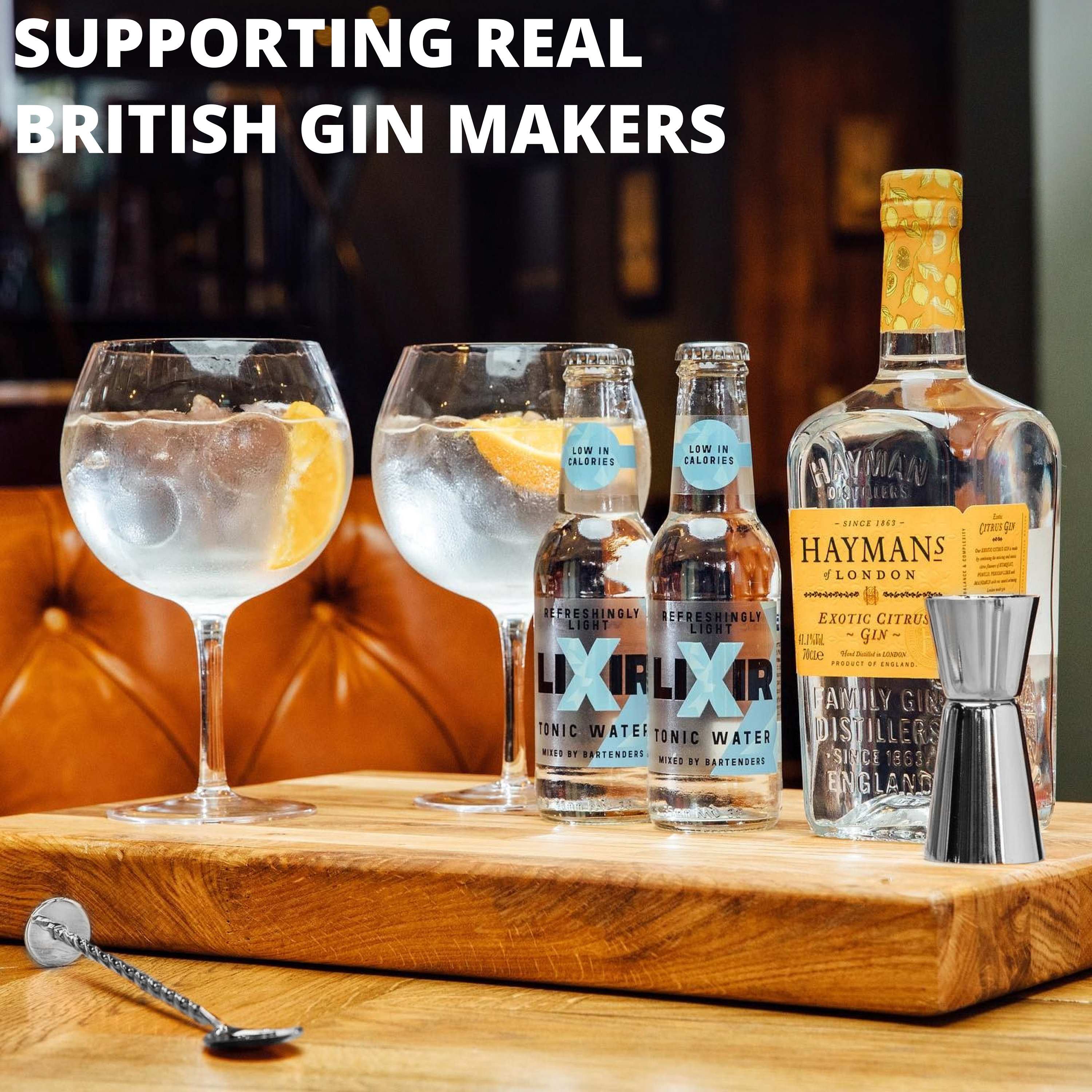Crystal Gin Glasses Set: Balloon Goblets, Cocktail Spoon & Jigger ...