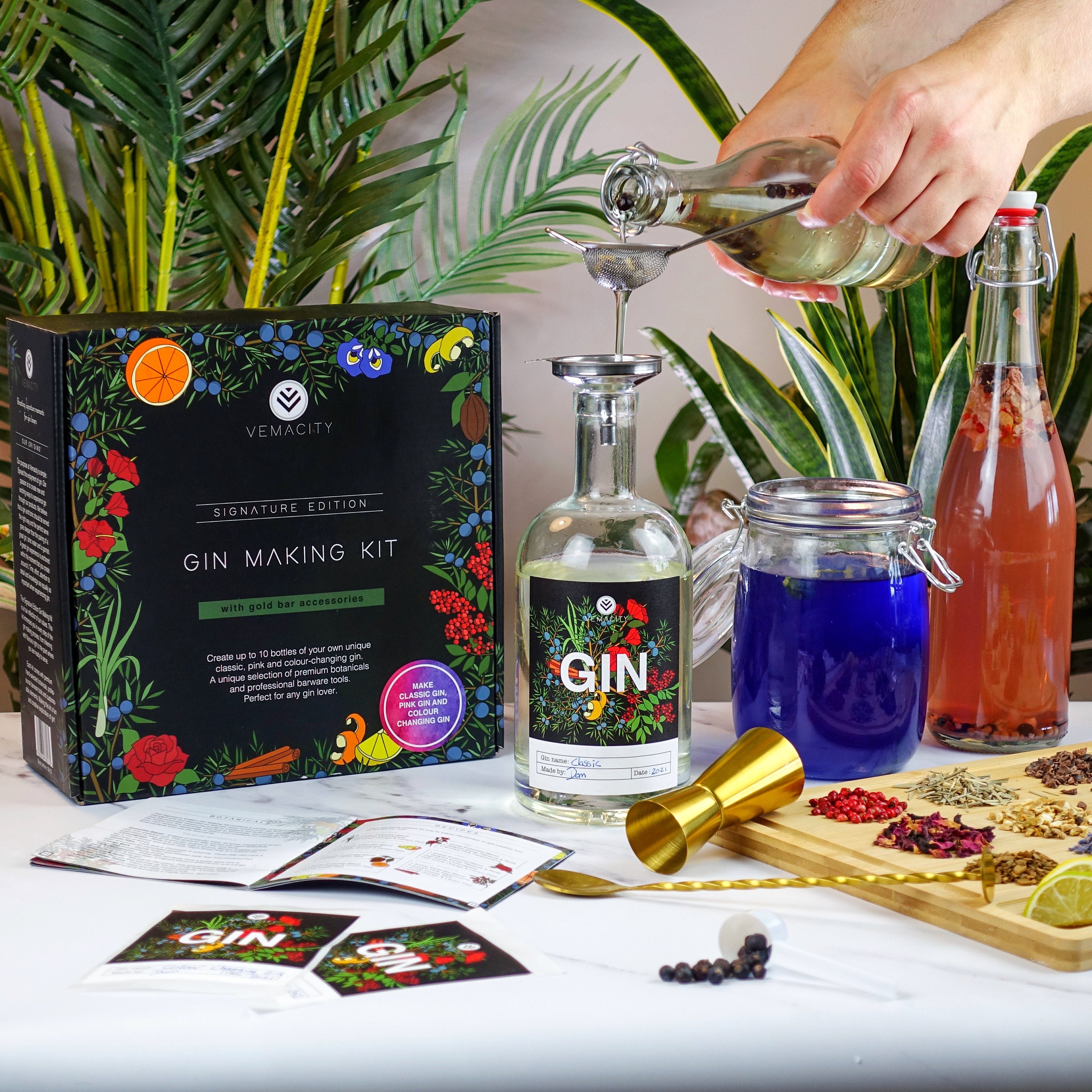 The Signature Edition Gin Making Kit Make 10 Large Bottles of - Etsy UK