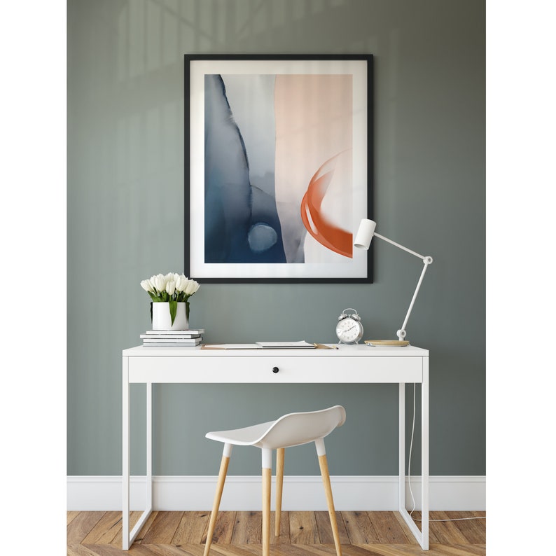 Large Over the Bed Wall Art, Set of 3 Print, Bedroom Wall Art, Abstract ...