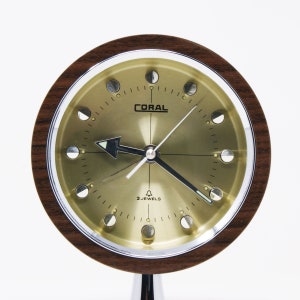 Vintage Tulip Coral Alarm Clock Tokyo Tokei Space Age - Etsy