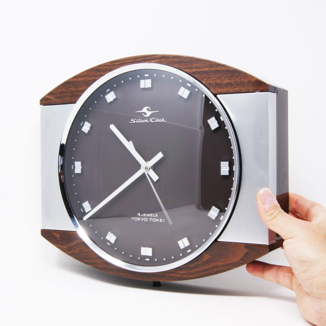 Wall Clock Space Age Silicon Clock Tokyo Tokei - Etsy