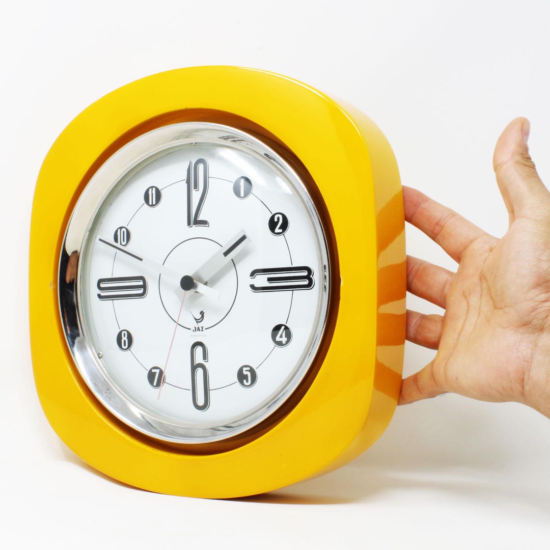 Jaz Electric Pop Vintage Wall Clock - Etsy