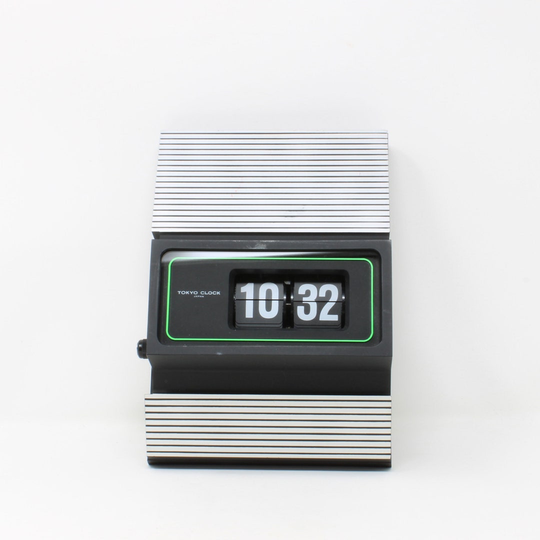 Tokyo Clock Space Age Flip Clock Wall Clock Vintage 1970s NOS - Etsy