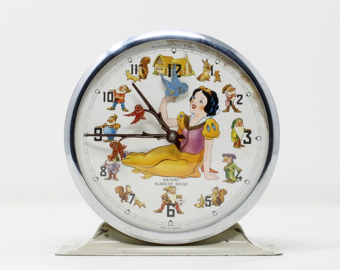 Bayard Alarm Clock Snow White Blanche Neige Snow White 1940s/50s - Etsy
