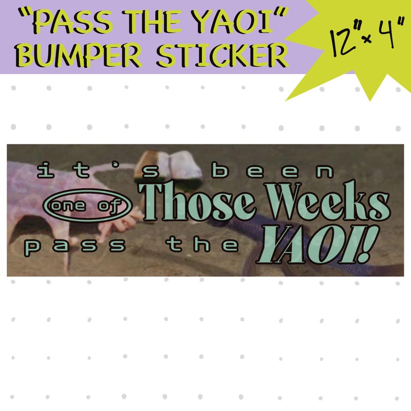 Yaoi Decal for Car - Etsy UK