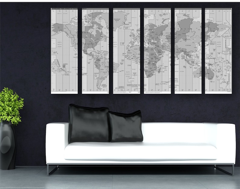 CANVAS PRINT Time Zone Map Map Of The World Time Zones Etsy Australia canvas-print-time-zone-map-map-of-the-world-time-zones-etsy-australia