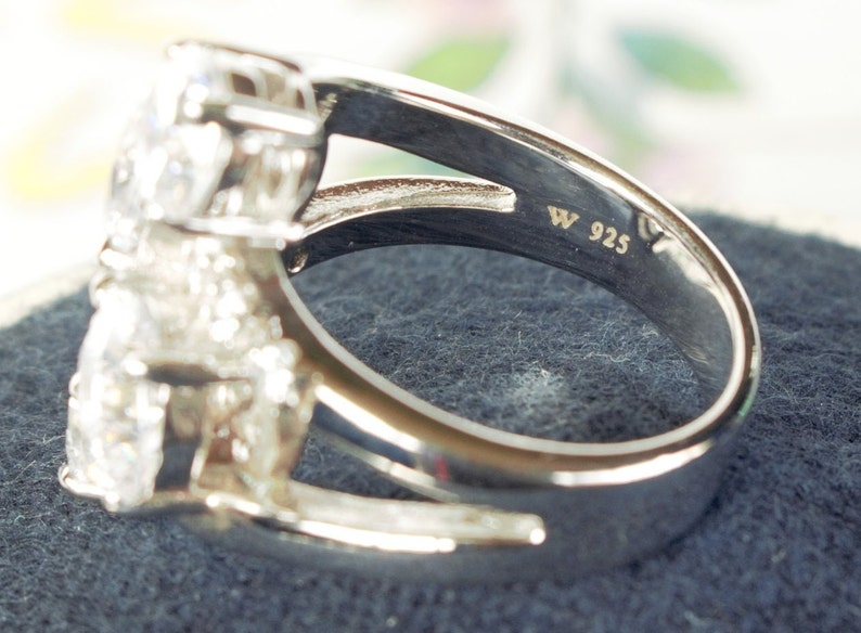 Charles Winston for Bella Lucewhite Cubic Zirconia Rhodium Over ...