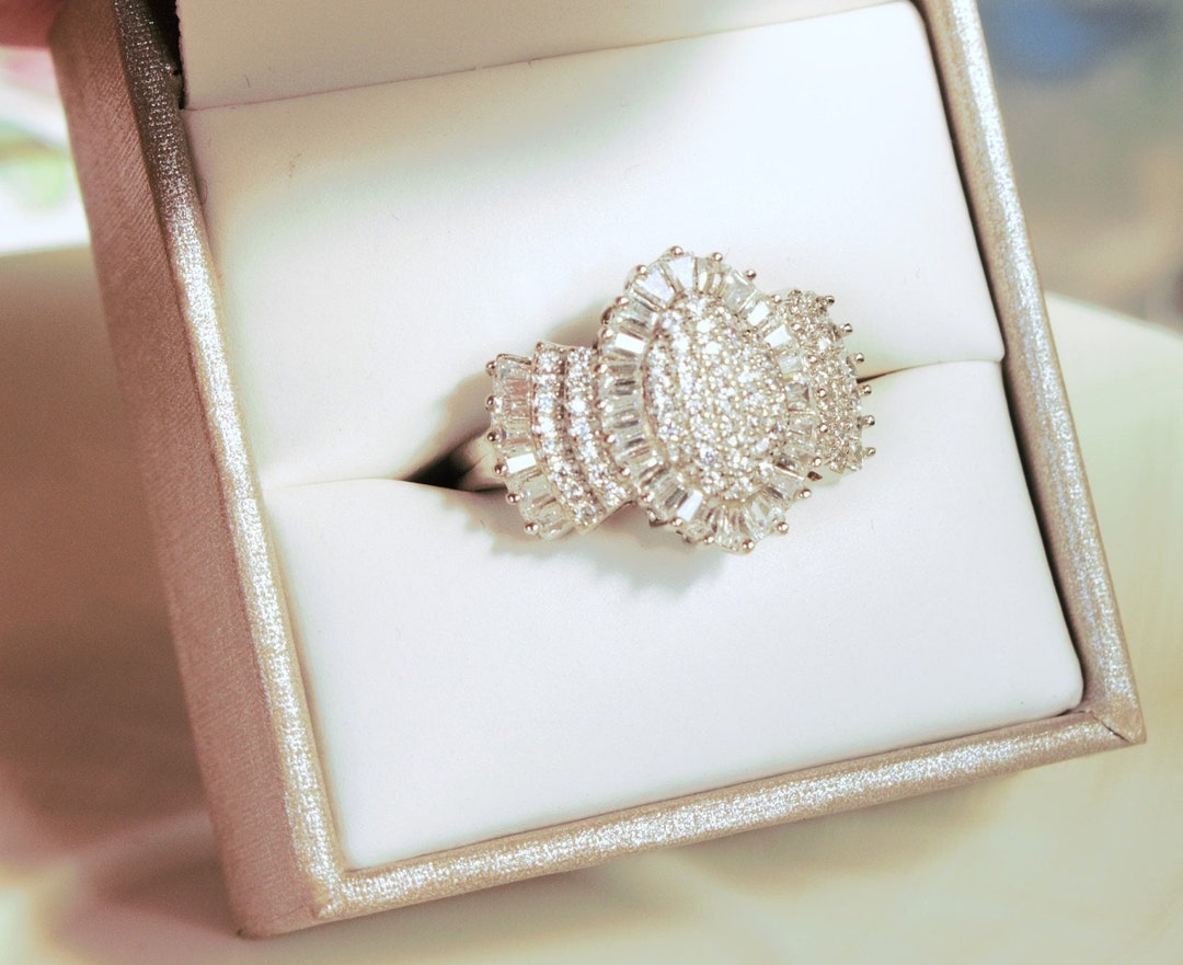 Bella Luce Cubic Zirconia Platinum Over Sterling Silver Ring 2.12ctw A43 - Etsy