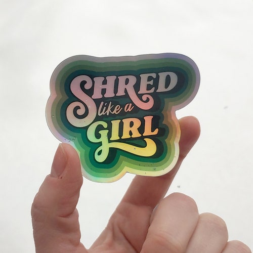 Shred Like A Girl Sticker - Etsy
