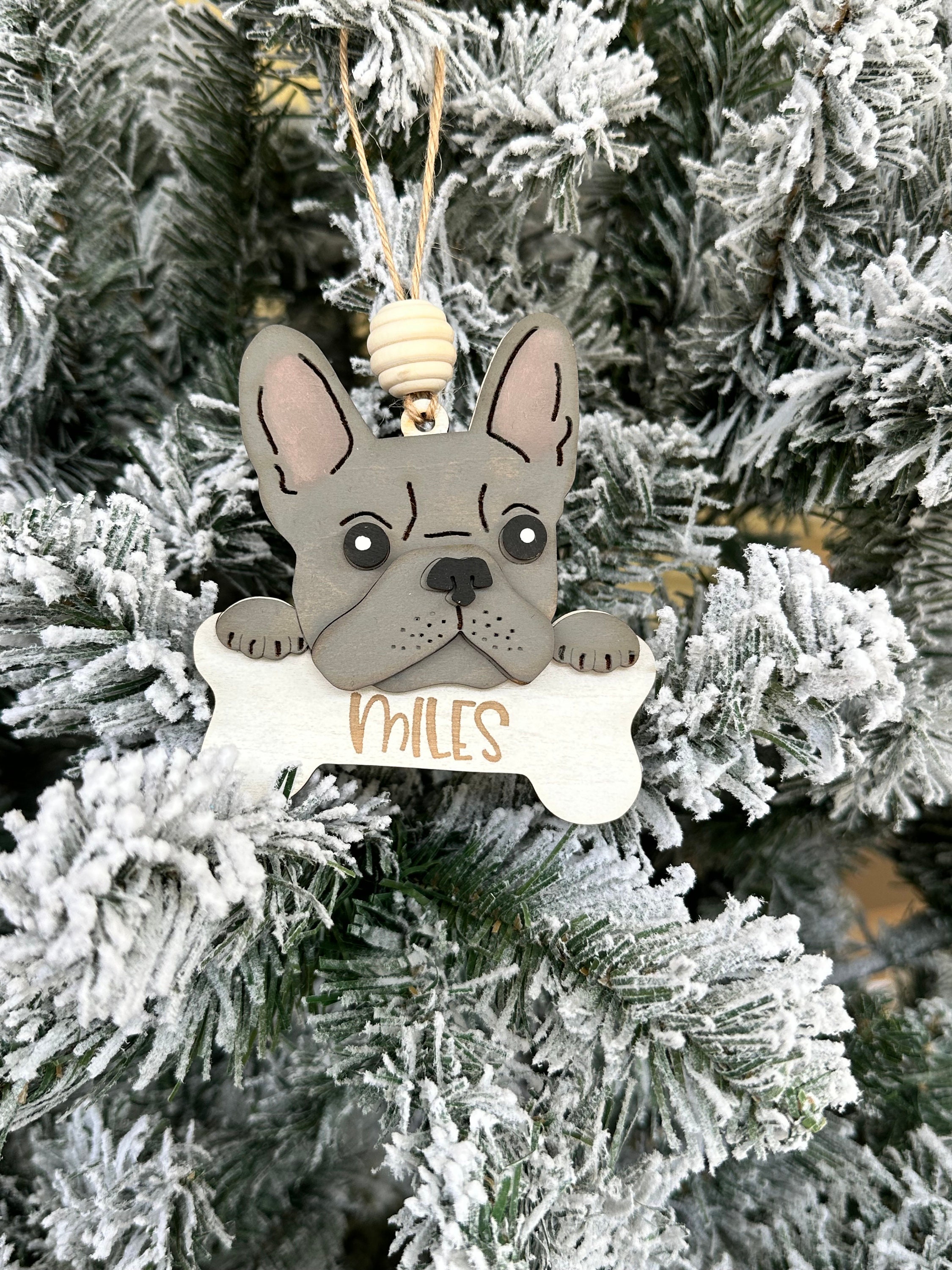 French Bulldog Personalized Christmas Ornament, Gift for Frenchie Mom ...
