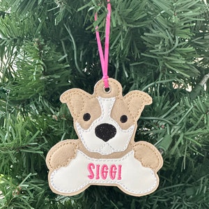 Custom Pit Bull Christmas Ornament Dog Mom Gift Bag Tag Pittie - Etsy