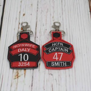 Firefighter Helmet Shield Keychain Personalized Fireman Fire - Etsy