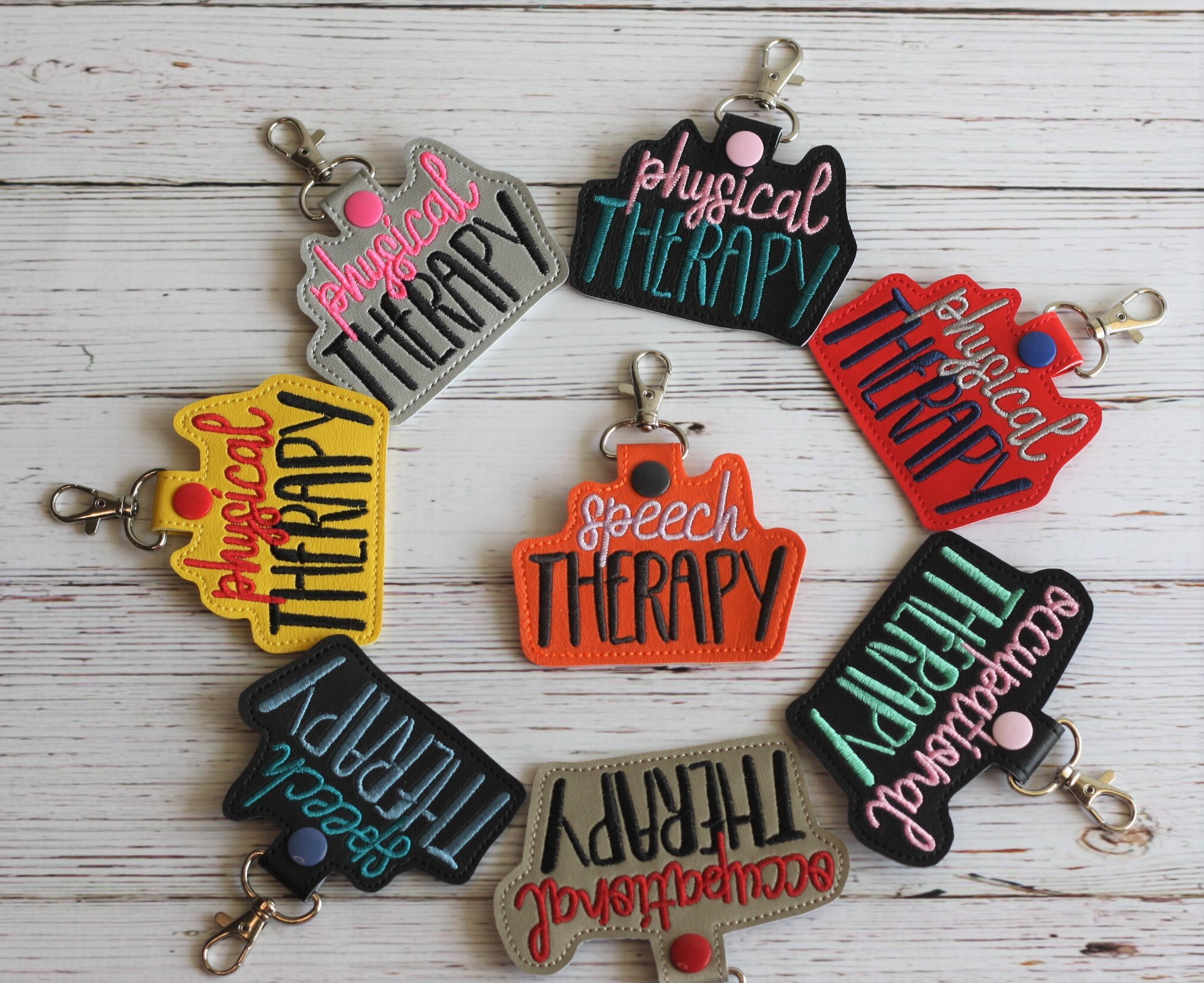 Therapy Keychains Bag Tag Speech Occupational or Physical - Etsy