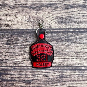 Firefighter Helmet Shield Keychain, Personalized Fireman, Fire Wife Bag ...