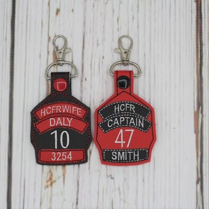 Firefighter Helmet Shield Keychain Personalized Fireman Fire - Etsy