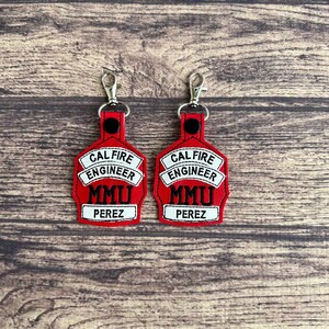 Firefighter Helmet Shield Keychain, Personalized Fireman, Fire Wife Bag ...