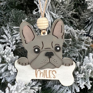 French Bulldog Personalized Christmas Ornament, Gift for Frenchie Mom ...