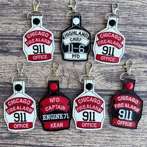 Firefighter Helmet Shield Keychain, Personalized Fireman, Fire Wife Bag ...