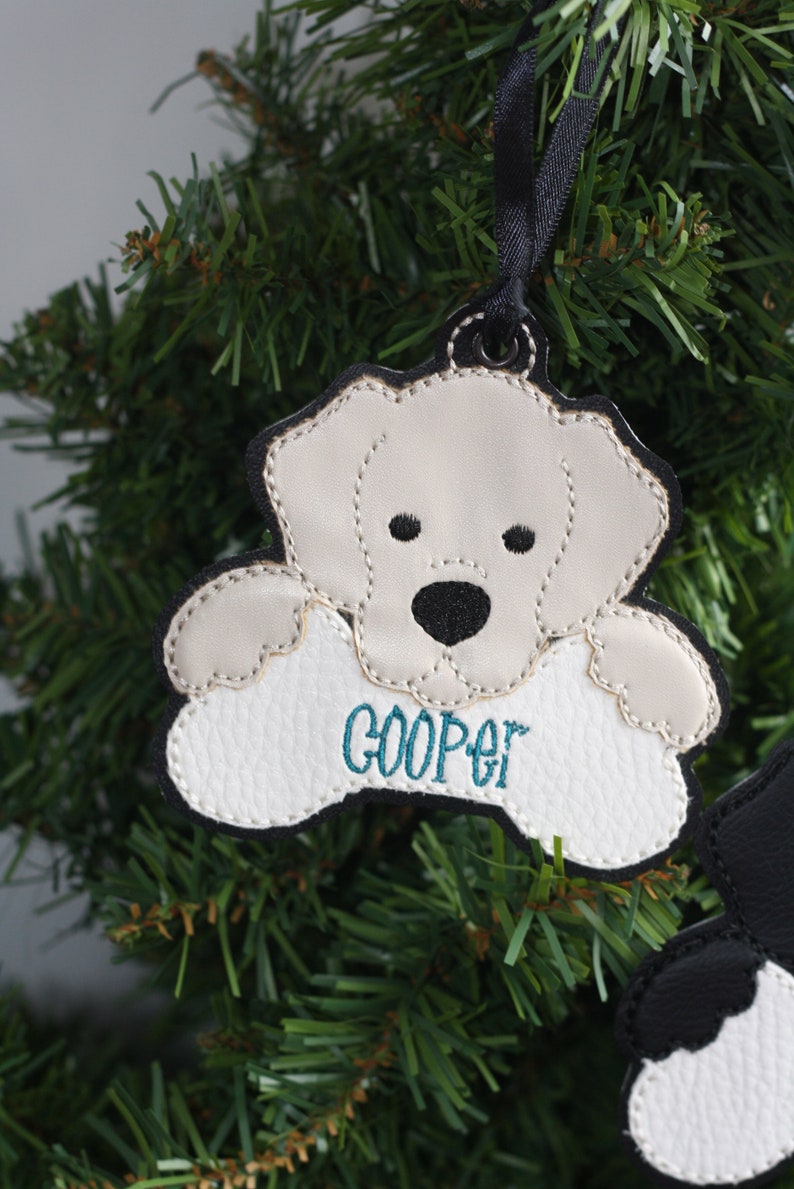 Lab Labrador Christmas Ornament Personalized Chocolate Silver - Etsy