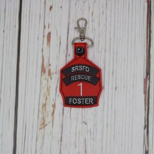 Firefighter Helmet Shield Keychain Personalized Fireman Fire - Etsy