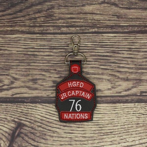 Firefighter Helmet Shield Keychain Personalized Fireman Fire - Etsy