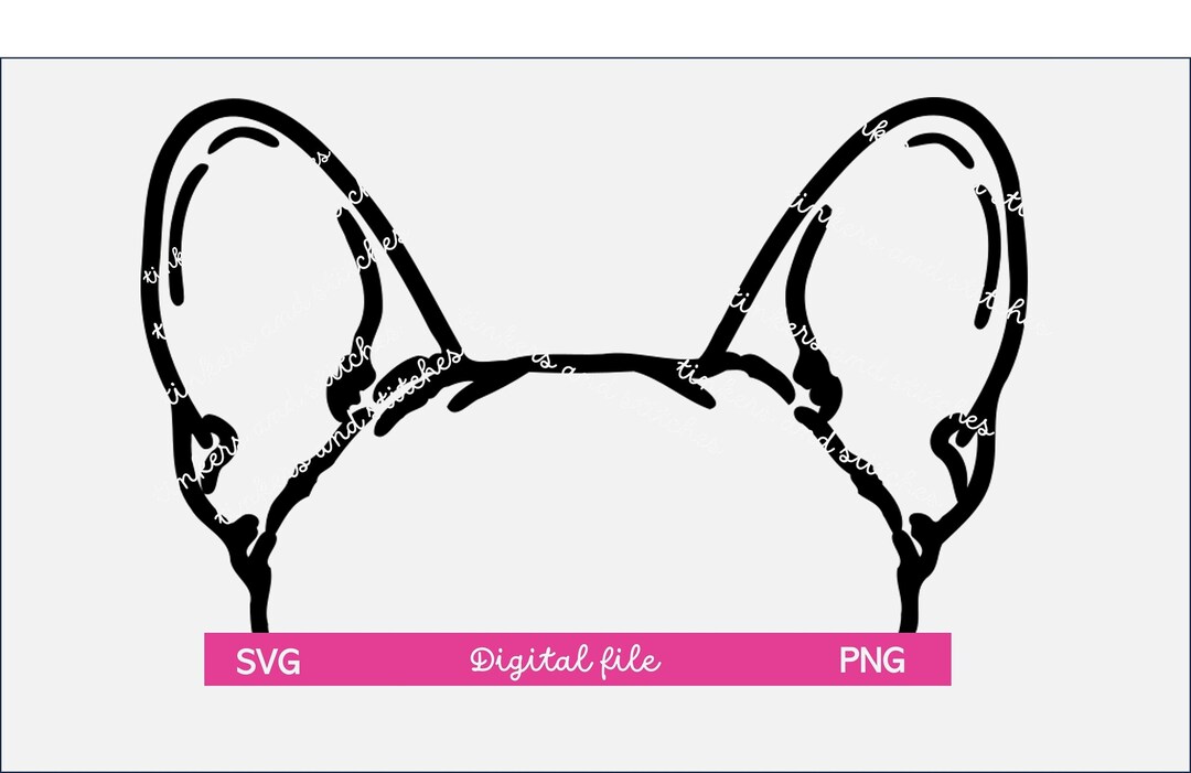 French Bulldog Ears SVG Digital File and PNG, Frenchie SVG File - Etsy