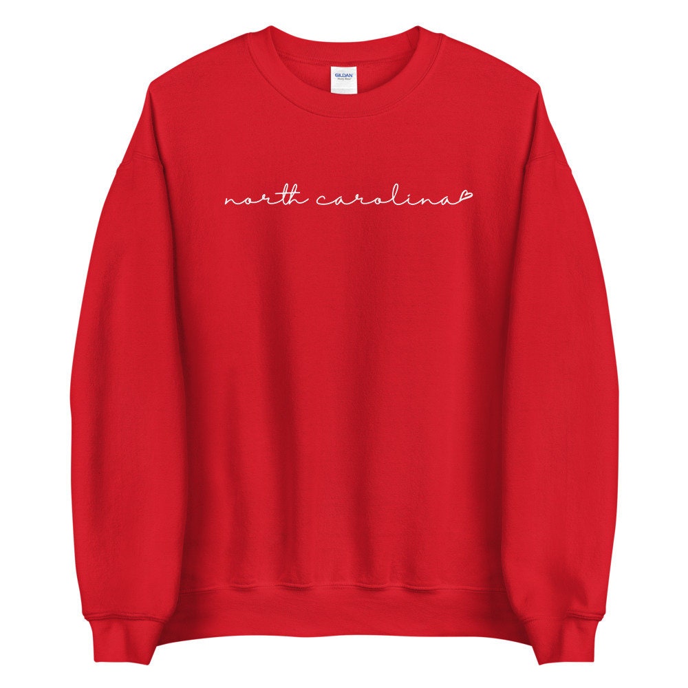 North Carolina Love Sweatshirt - North Carolina Shirt - North Carolina ...